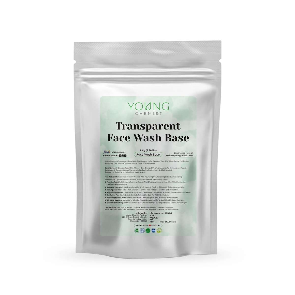 Transparent Facewash Base (Sulphate Paraben Free)